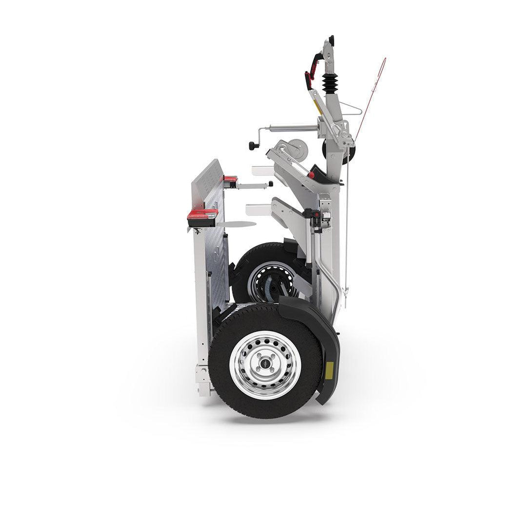 TREILER® - The first braked, lowerable and foldable motorcycle trailer